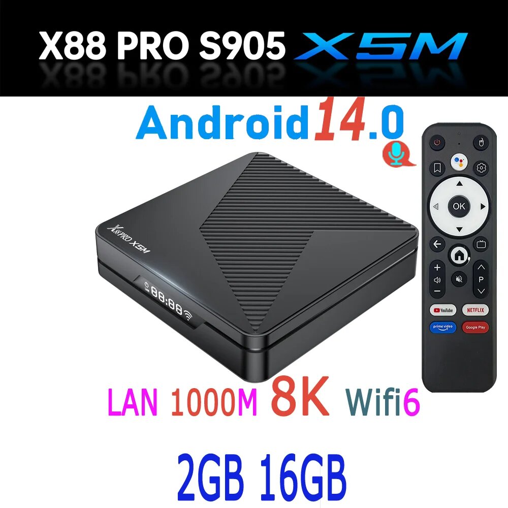 Hoxkee X88 PRO X5M Smart TV Box 4/64 ГБ