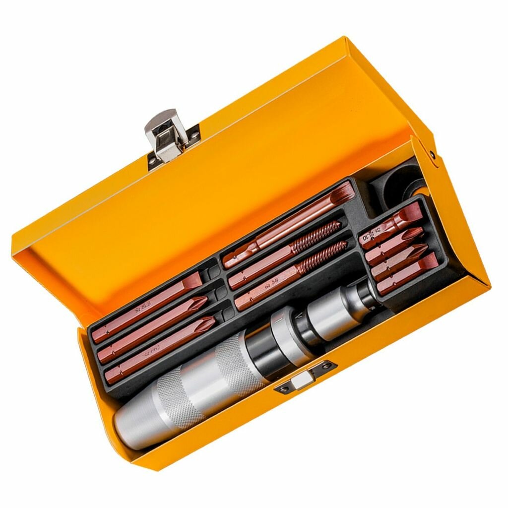 1 комплект из 12 штук, набор ударных долот