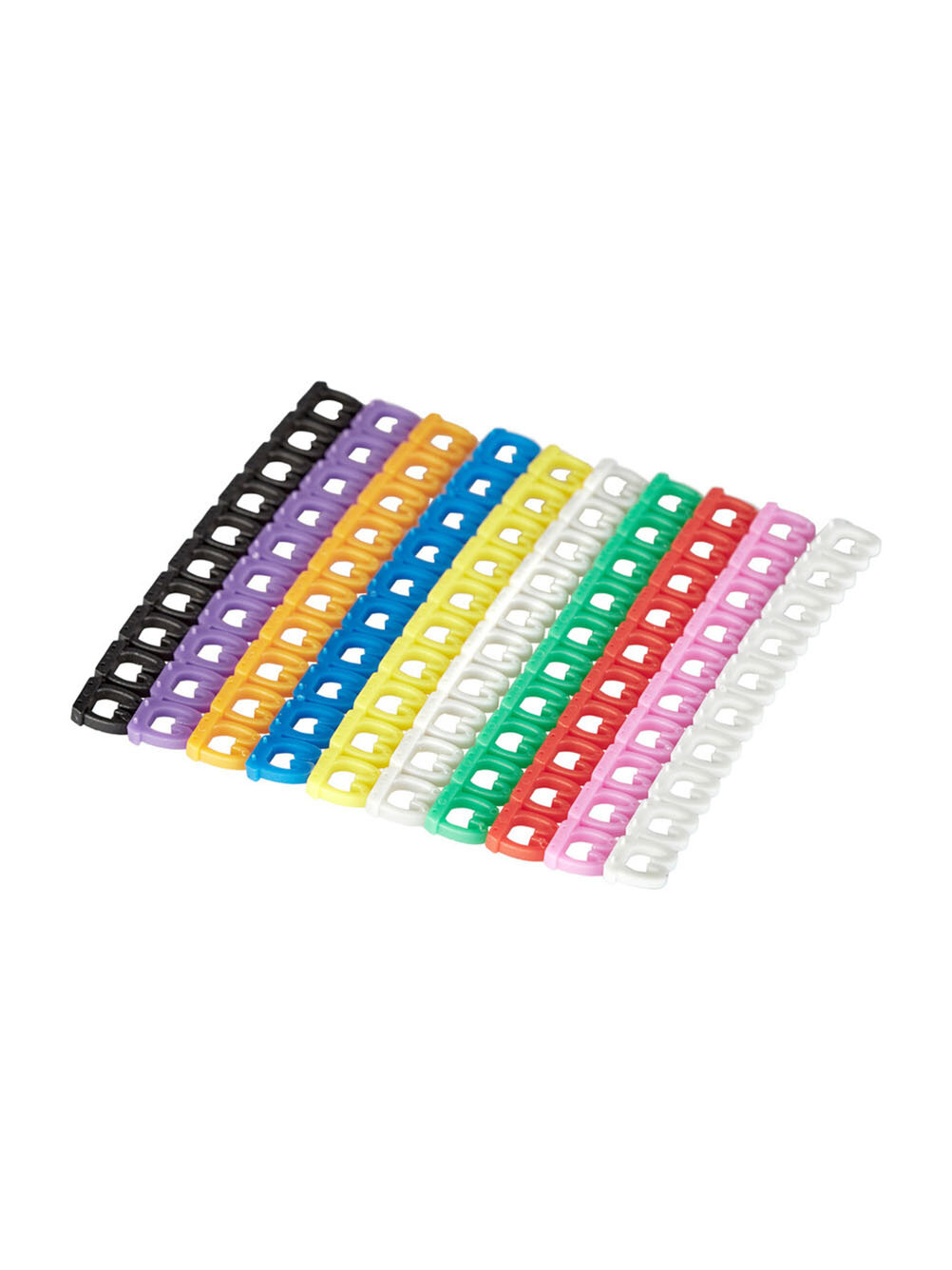 Маркеры кабельные (клипсы) 4-6 мм цифры от 0 до 9 10 цветов (2 шт.)