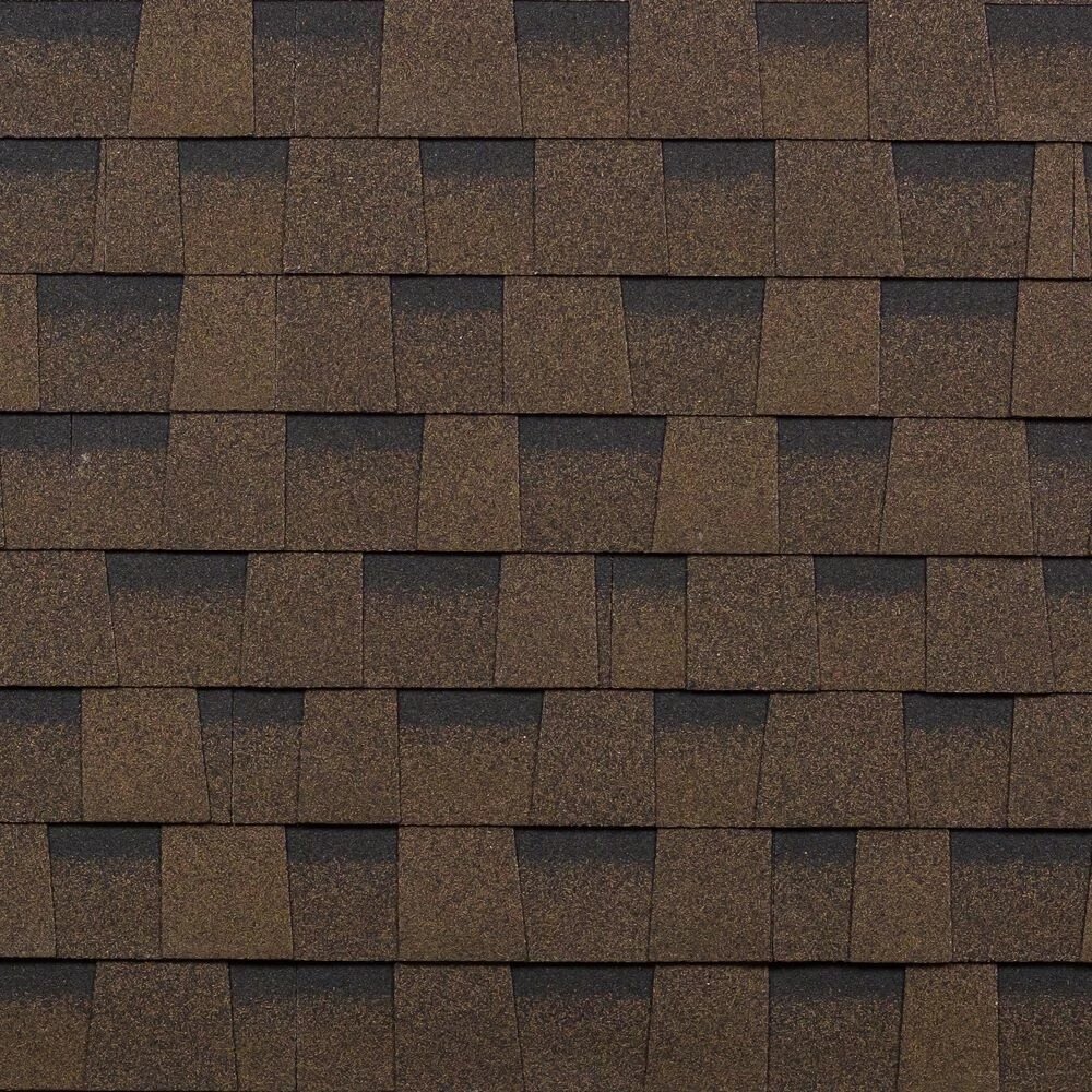 Черепица гибкая Шинглас Кантри многослойная коричневая 2,6 кв. м Шинглас 139190