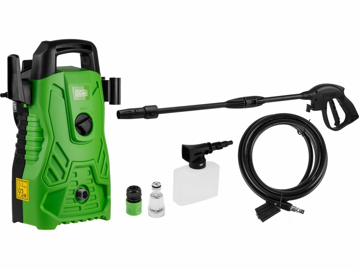Мойка высокого давления для автомобиля и дома электрическая DGM Water 125, 1500 Вт, 5,6 л/мин (DG5010-1)
