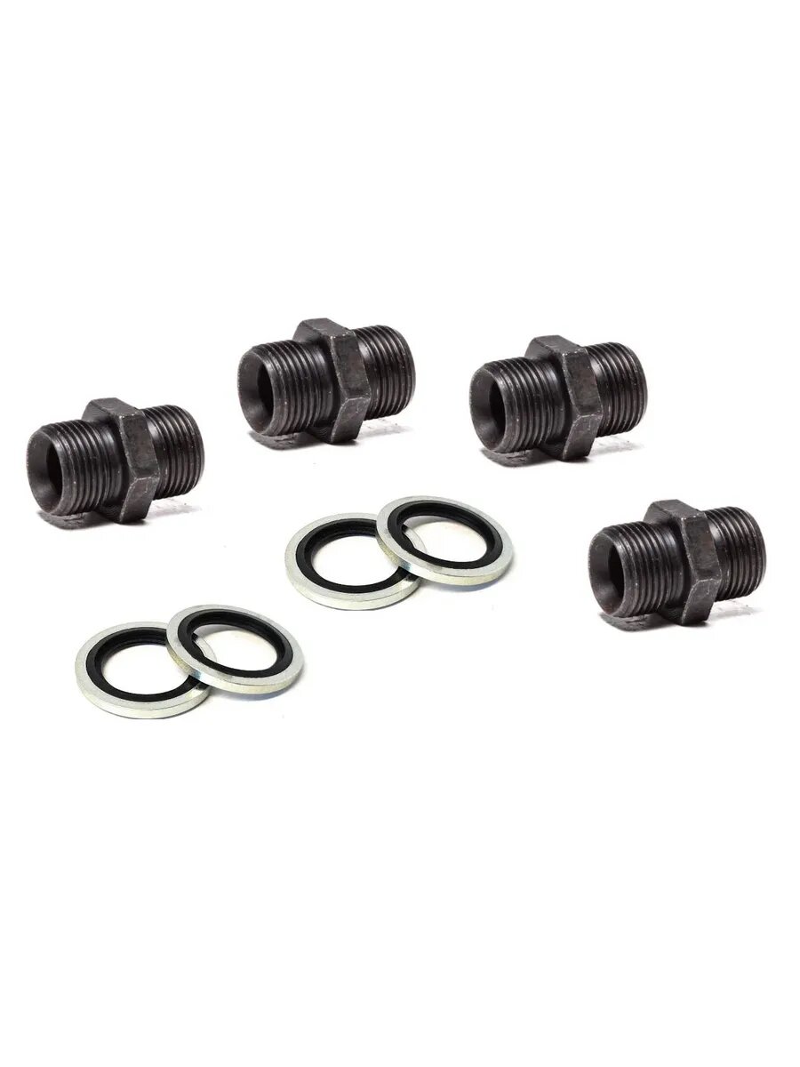 Штуцер для соединения РВД с кольцами S24/S24 М20х1,5-М20х1,5