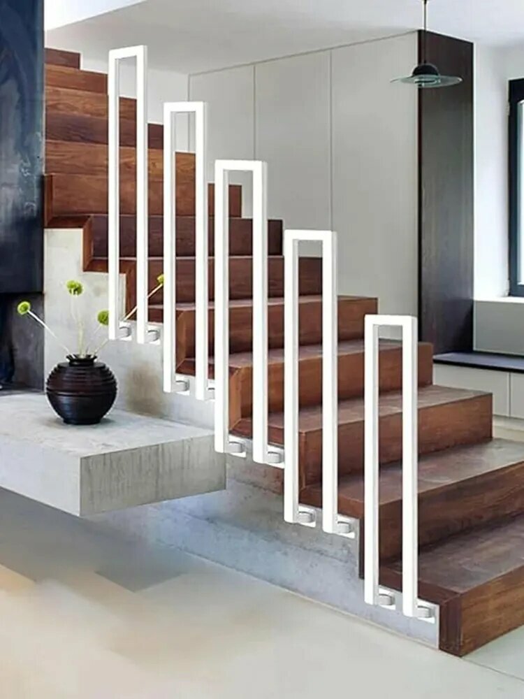 Белый Напольные Перила в дом ограждение для лестницы - 65/75/85/90/100/120cm Высота