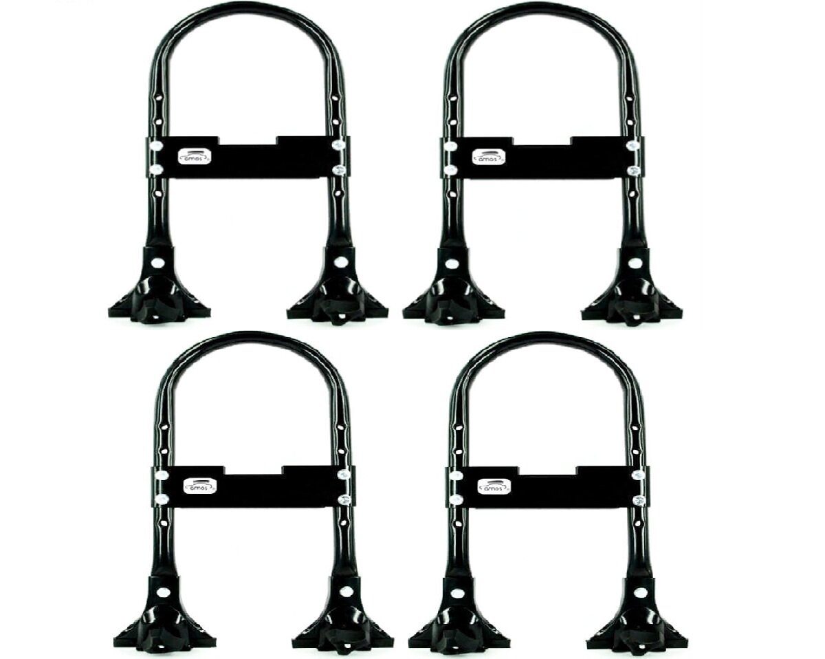 Опоры багажника Amos BUS28 на водостоки для автомобилей с высокой крышей, 4 шт комплект арт. BUS28