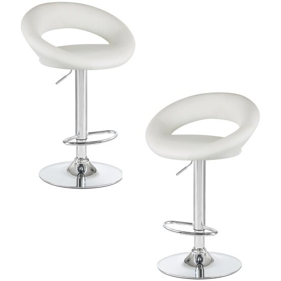 Стул барный Dobrin MIRA (белый)(2 шт/уп)