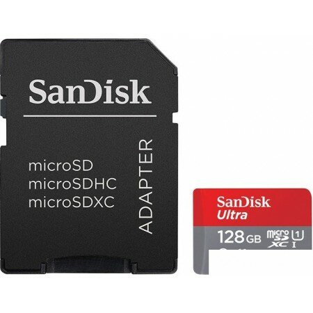 SanDisk Ultra SDSQUAR-128G-GN6MA microSDXC 128GB (с адаптером)