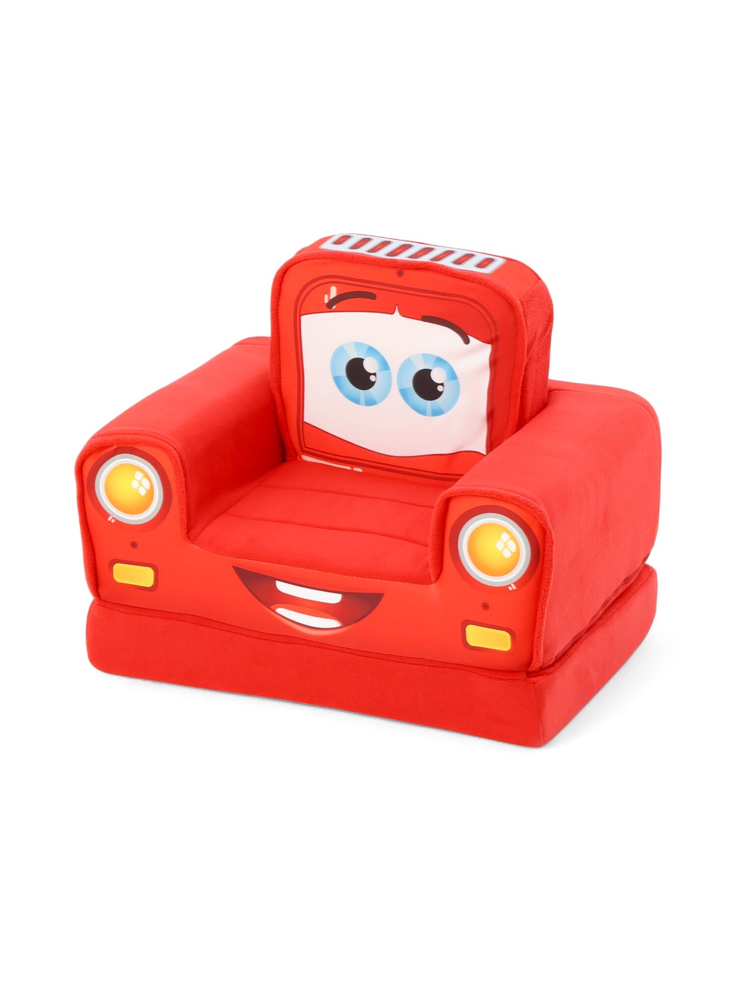 Кресло Кипрей "Машинка Красная", для детей, мягкое, без ножек