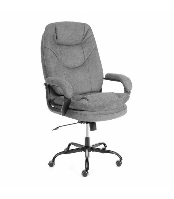 TetChair Кресло COMFORT Lux metalBL (22) ткань, серый