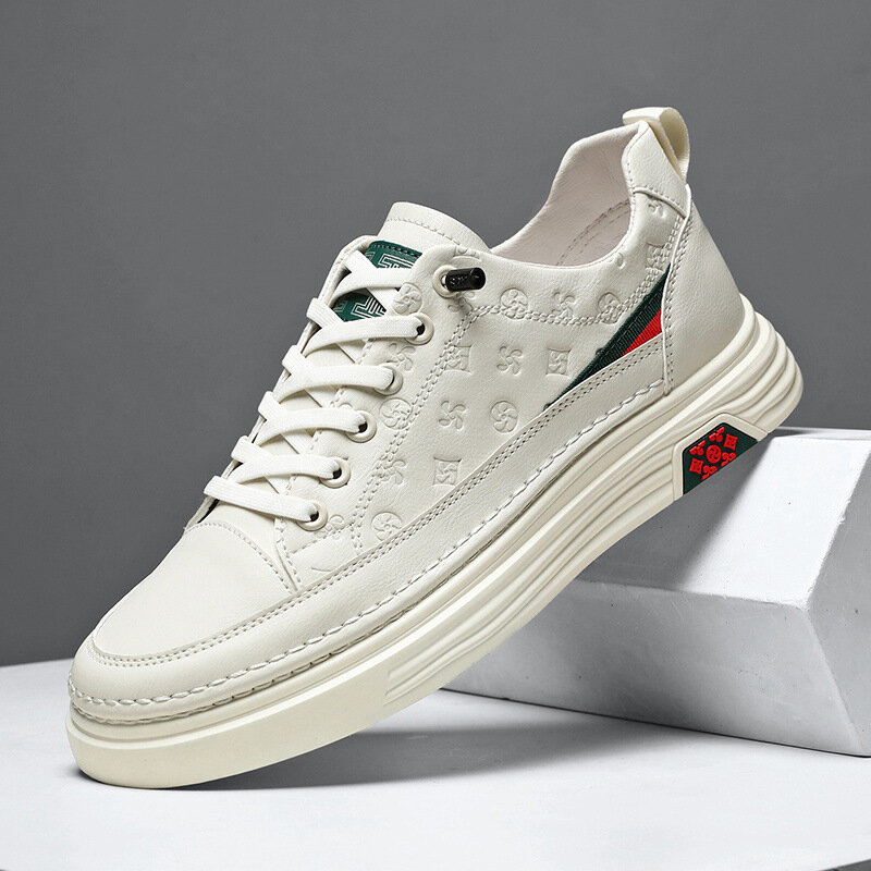 JYL Кроссовки Мужчины Весенняя Пневматическая подошва Кожа/X168 beige