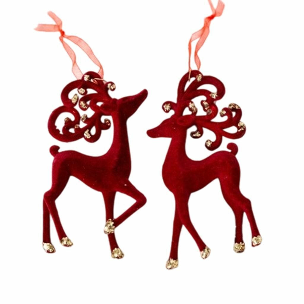 Рождественский кулон-пара лосей