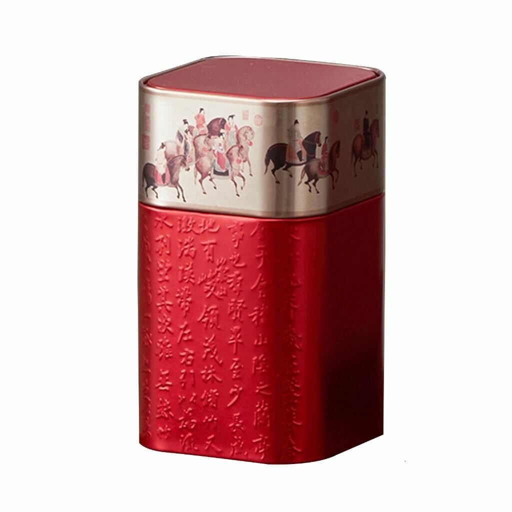 Мини-банки для чая и специй, красный - маленький