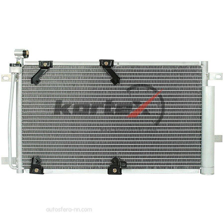 KORTEX KRD2214 Радиатор кондиционера с ресивером ВАЗ 2170-72 Приора-Panasonic (LRAC 01272)