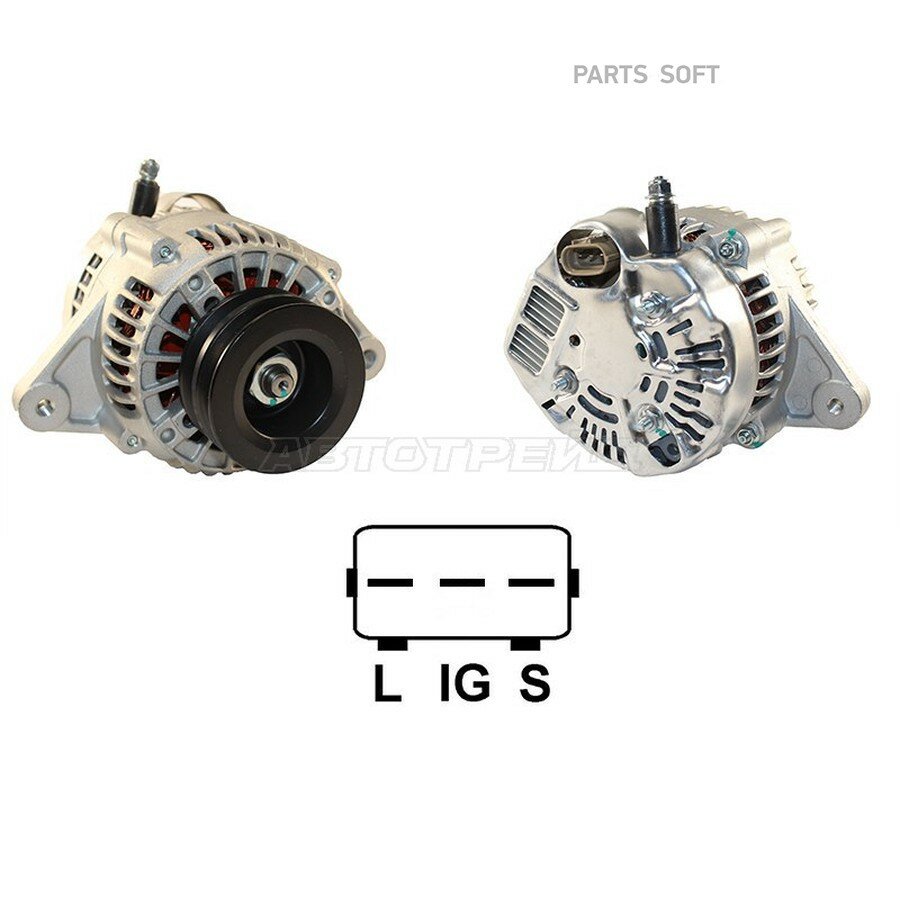 Генератор Toyota Land Cruiser (J80) 95-99 / Land Cruiser Prado 93-02 от официального дистрибьютора, SAT, артикул ST2706067070