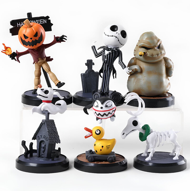Набор фигурок Кошмар перед Рождеством / The Nightmare Before Christmas 6шт (7-11см, пакет) купить на OZON по низкой цене (3128472619)