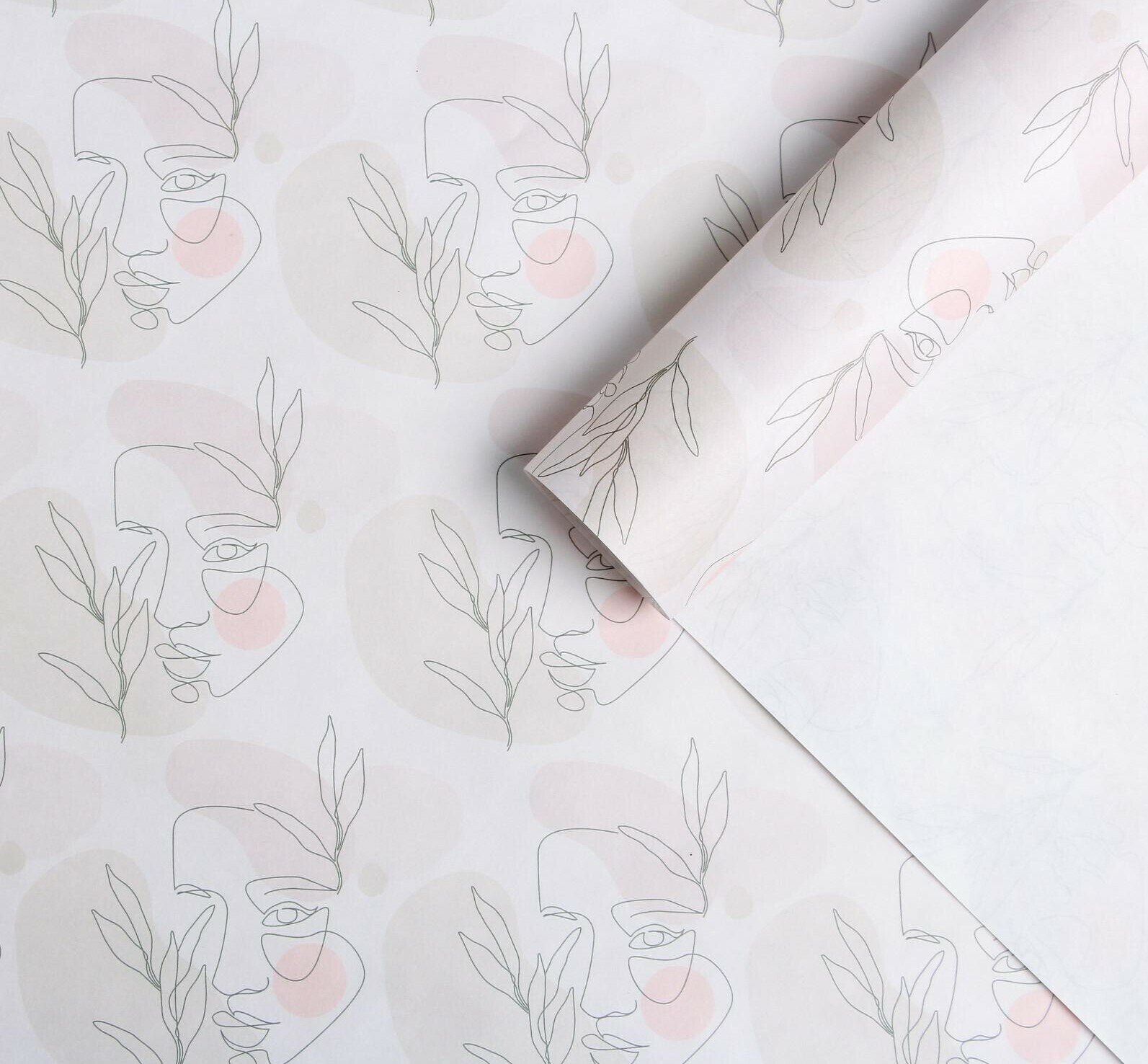 !09 Бумага крафт (набор 4 листа) «Силуэты» 50 × 70 см.