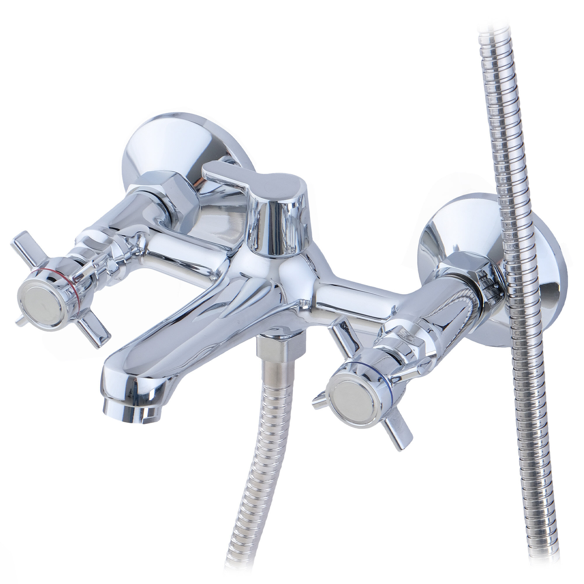 Смеситель для ванной двухвентильный L2009CH_Deg для классической сантехники