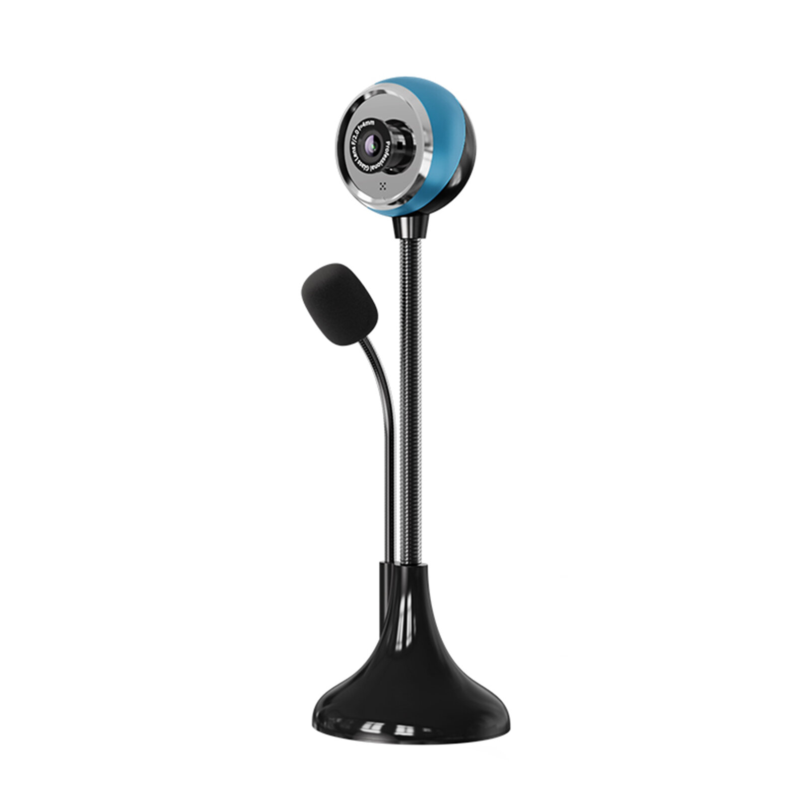 SADA A09 USB Desktop Stand-Up Camera Manual Focus Wide Angle Lens Easily Switch Between Horizontal and Vertical Screens Height Adjustable Titanium Tube 360° Rotation 1080P HD with Microphone Suitable for Conference/Call/Web Class/Live Streaming