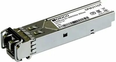 Трансивер Origo OFM311GT оптич. SFP MM duplex 1Гбит/с Tx:850нм до 0.55км (OFM311GT/A1A)