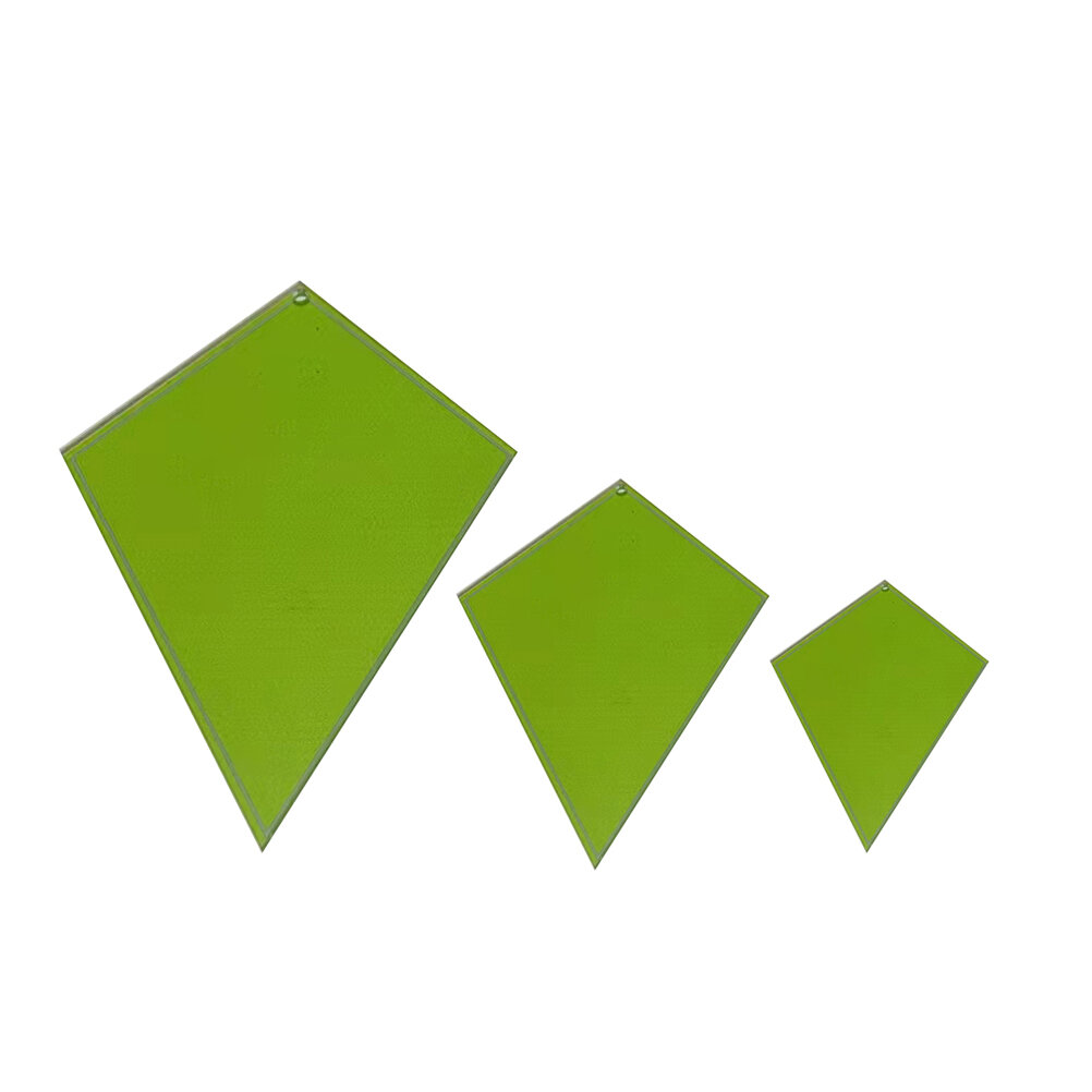 3 Pcs Periwinkle Quilting Template Quilt Stencils Quilter Styling Tool Patchwork Templates Stencil DIY for Sewing Crafts