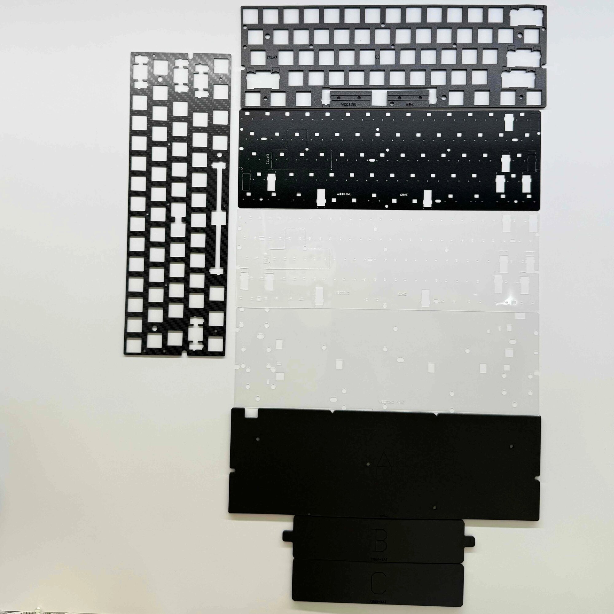 Wooting60HE модифицированная клавиатура ym60 с магнитной осью, специальная звуковая сумка PORON, сэндвич, хлопковая