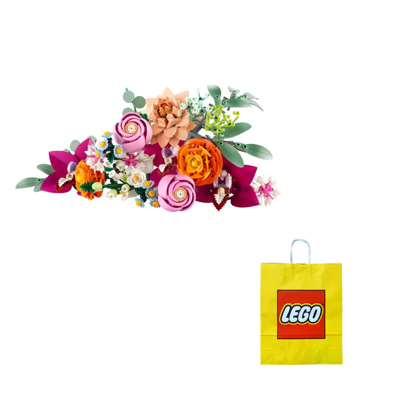 LEGO Flowers & Plants Pink And Black Bouquet Building Blocks 749pcs 10342 null