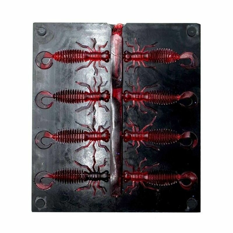 Форма для литья силиконовых рыболовных приманок Lavra LUX 2", 50mm, 8 мест