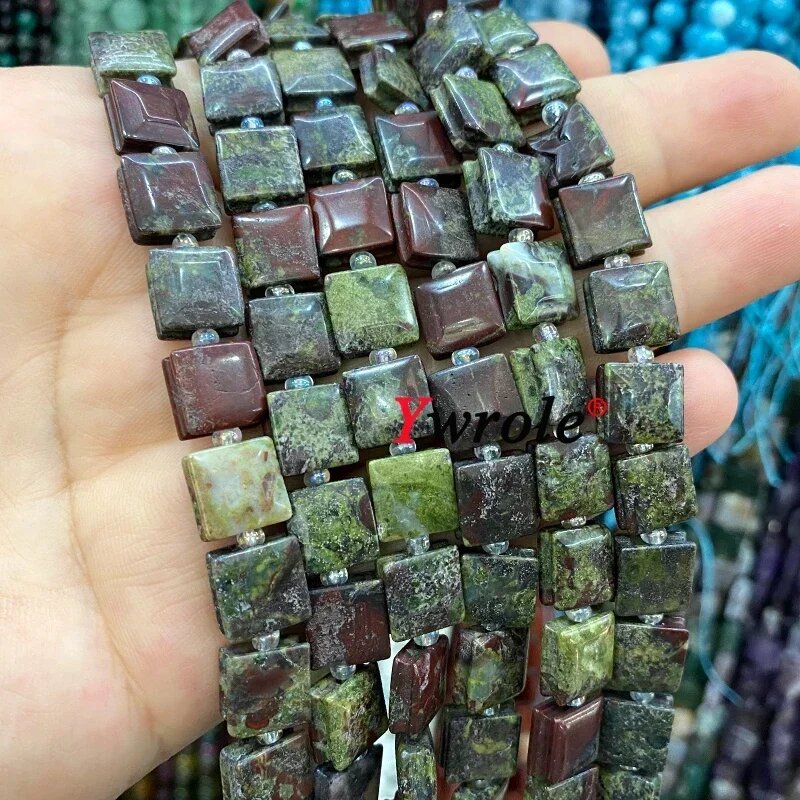 Amazonite бусины 5x10 мм YWROLE 10mm 13-15pcs, Dragon Blood Stone