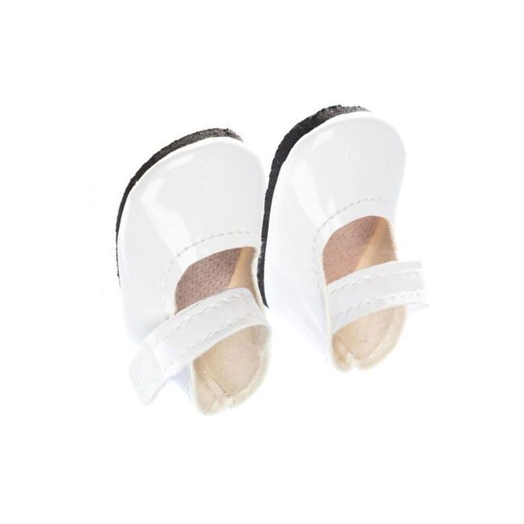 14-дюймовые туфли для куклы-американки кожаные туфли-белый