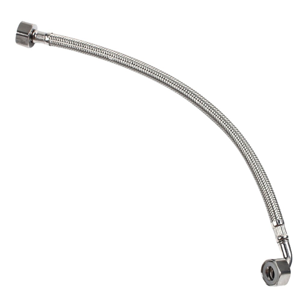 Коррозионностойкий металлический армированный гибкий шланг с угловым соединением 1/2BSP