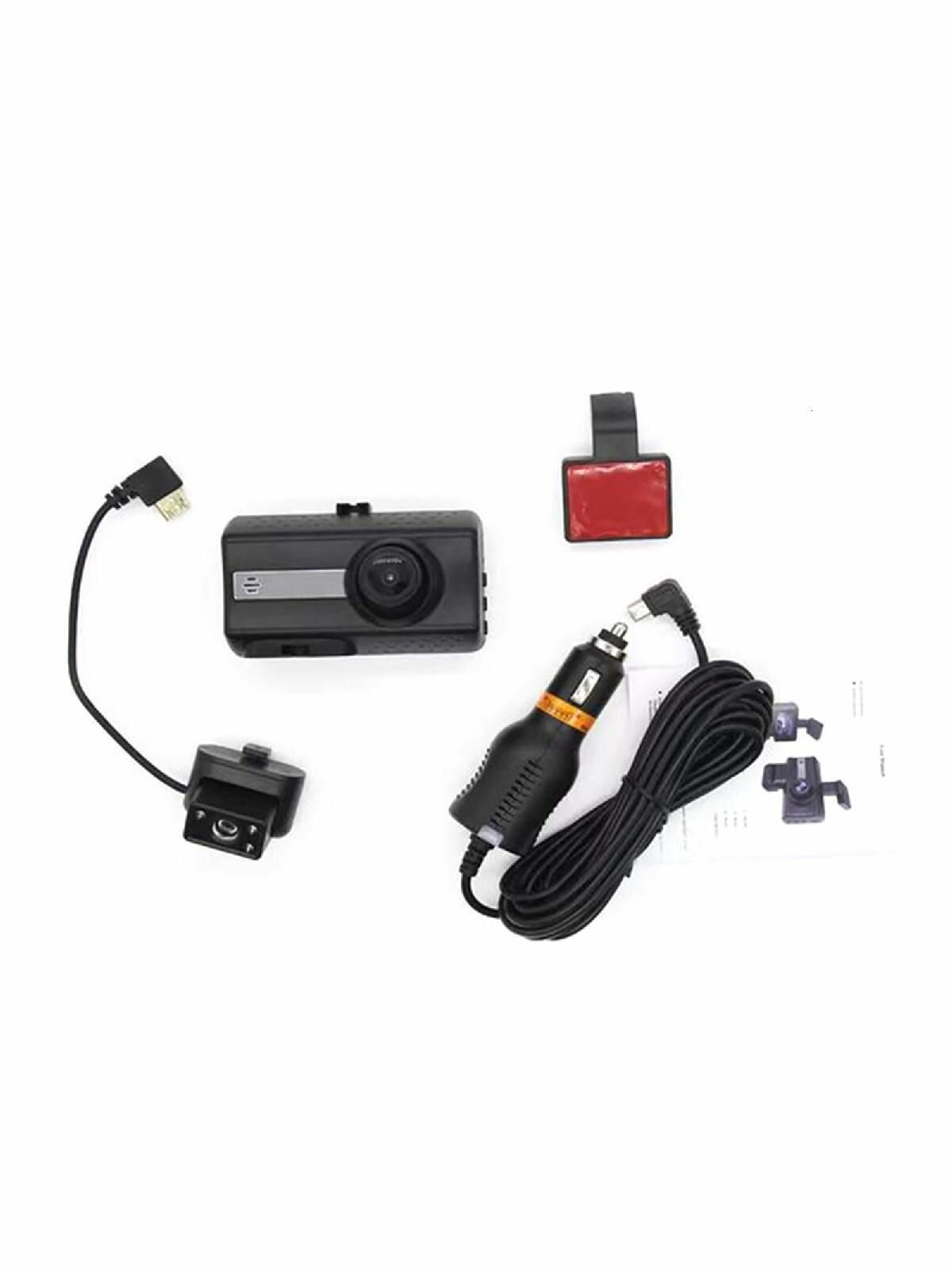 Тахографдляавтомобиля, Видеорегистратор ночного видения HD 1080P с возможностью поворота на 360 градусов - спереди и внутри автомобиля