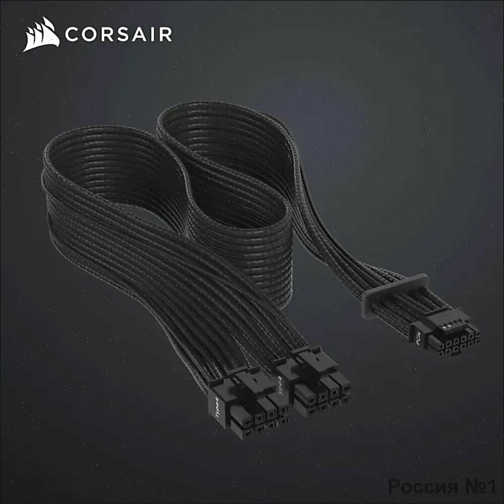 Corsair Удлинитель кабеля, 0.35 м, черный