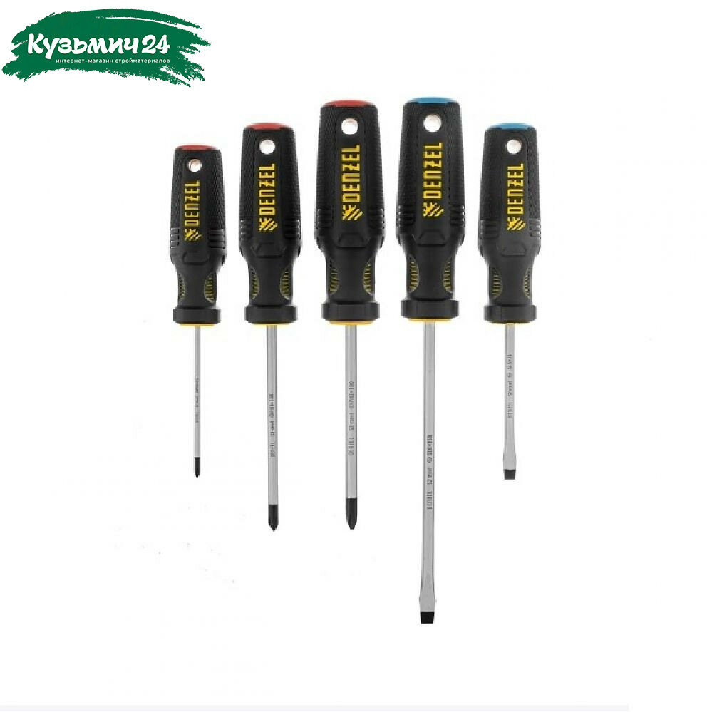 Набор отверток DENZEL 5шт 122157