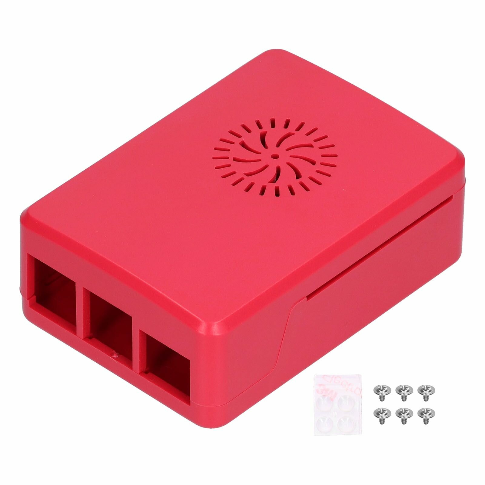 Чехол для Raspberry Pi 4B с радиатором из АБС-пластика, простая съемная верхняя крышка, защитный корпус, красный
