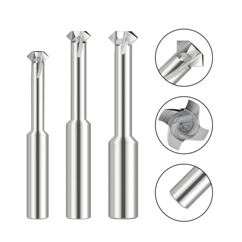 Твердосплавная Торцевая Фреза С Резьбой 4 Канавки с Фаской 90 Градусов для Фрезерования металла