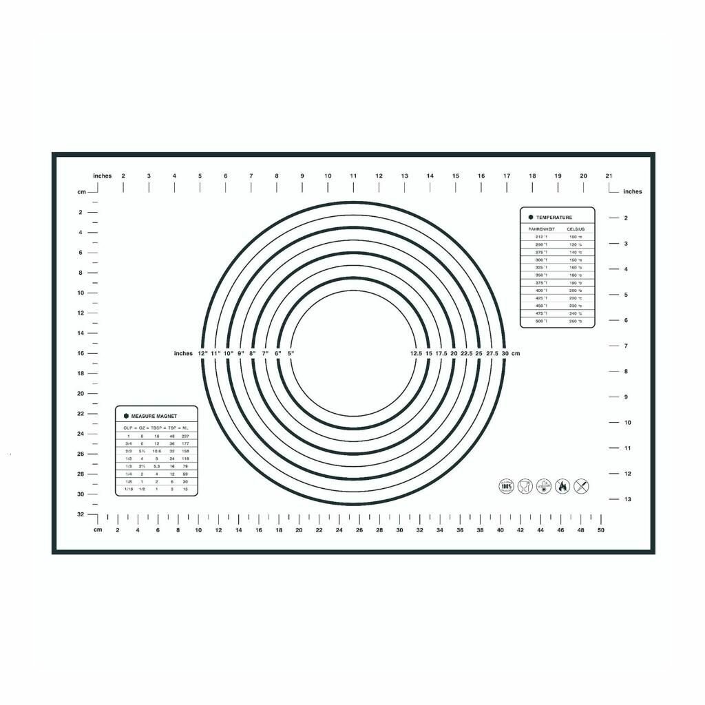 Силиконовый коврик для выпечки, Черный - L