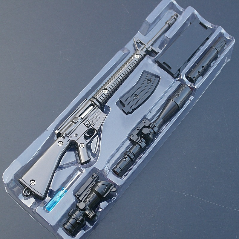 Мини AKM модель оружия Battlefield PUBG серия брелок M416 AWM AKM 98K M24 M16
