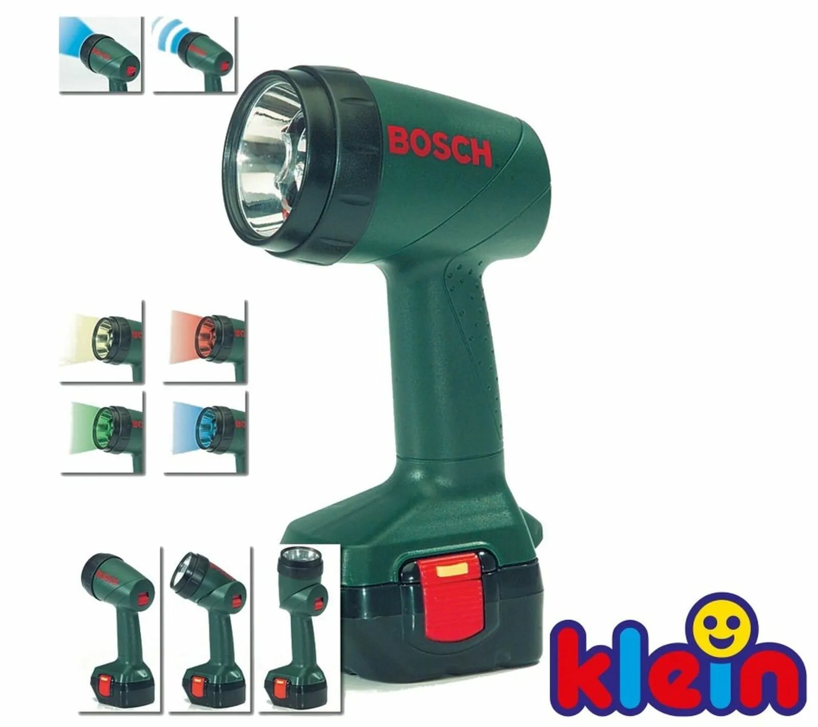 Игрушечный фонарь Klein - Bosch, 4 цвета поворотный, 9,5 см x 6,4 см x 18 см - 8448