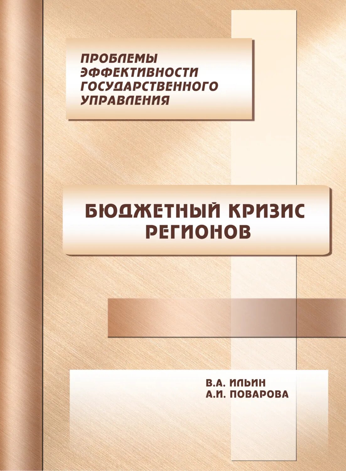 Проблемы эффективности государственного управления. Бюджетный кризис регионов [Цифровая книга]
