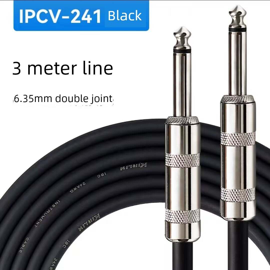 Электрогитарный кабель Kirlin с шумоподавлением, высококачественный аудиокабель, деревянный корпус, эффектор для