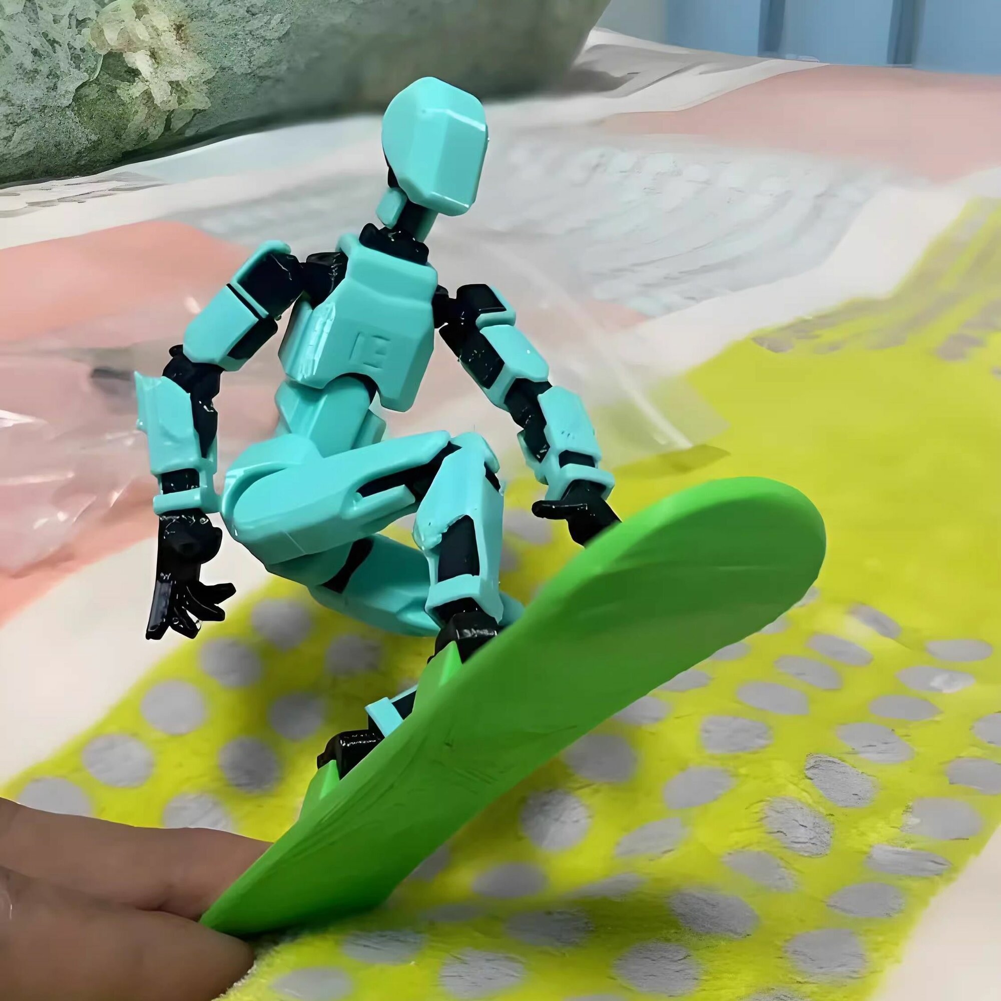 3D-печатная шарнирная фигурка "Lucky 13", лыжник-манекен, рождественские подарки