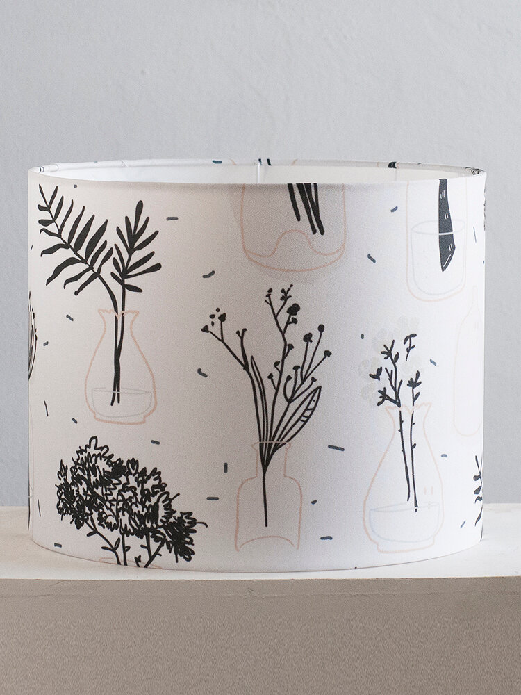 Абажур для торшера и напольного светильника "Vases", цилиндр 30 см