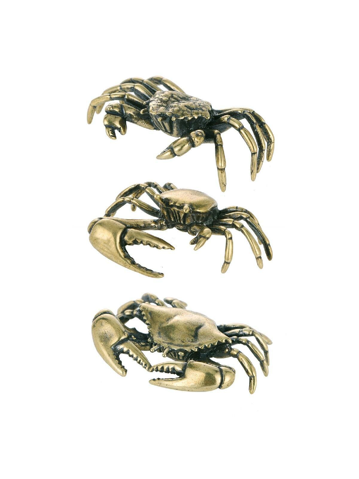 Металлические Статуи Крабов Статуэтки Украшения дома Крабы Скульптуры Центральные части стола