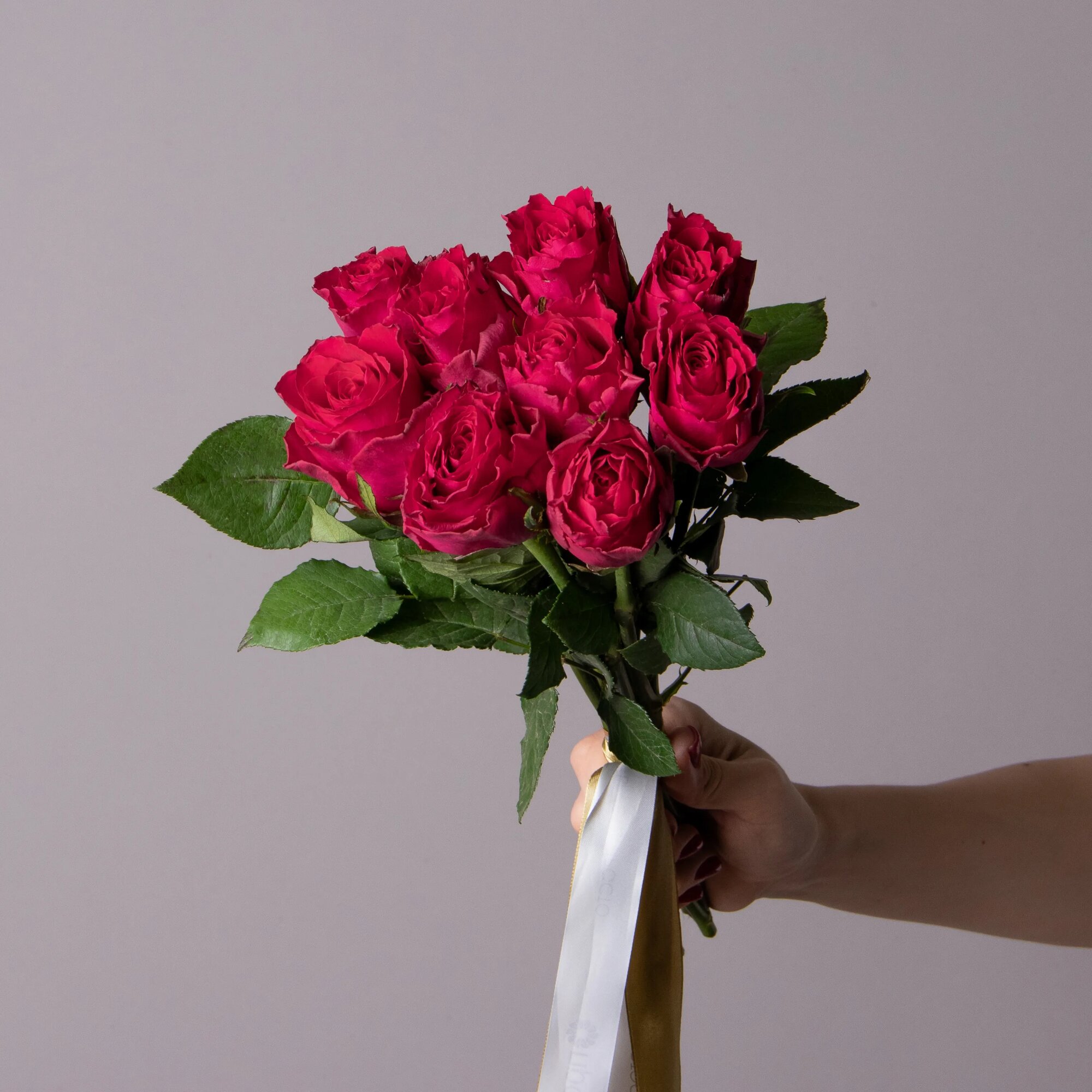 Букет Роза "Мадам Чериз" 9 шт Высота 40 см Премиум от "Простоцветы"