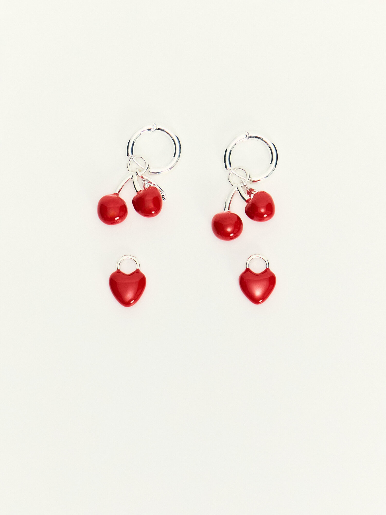 Серьги с подвесками, эмаль