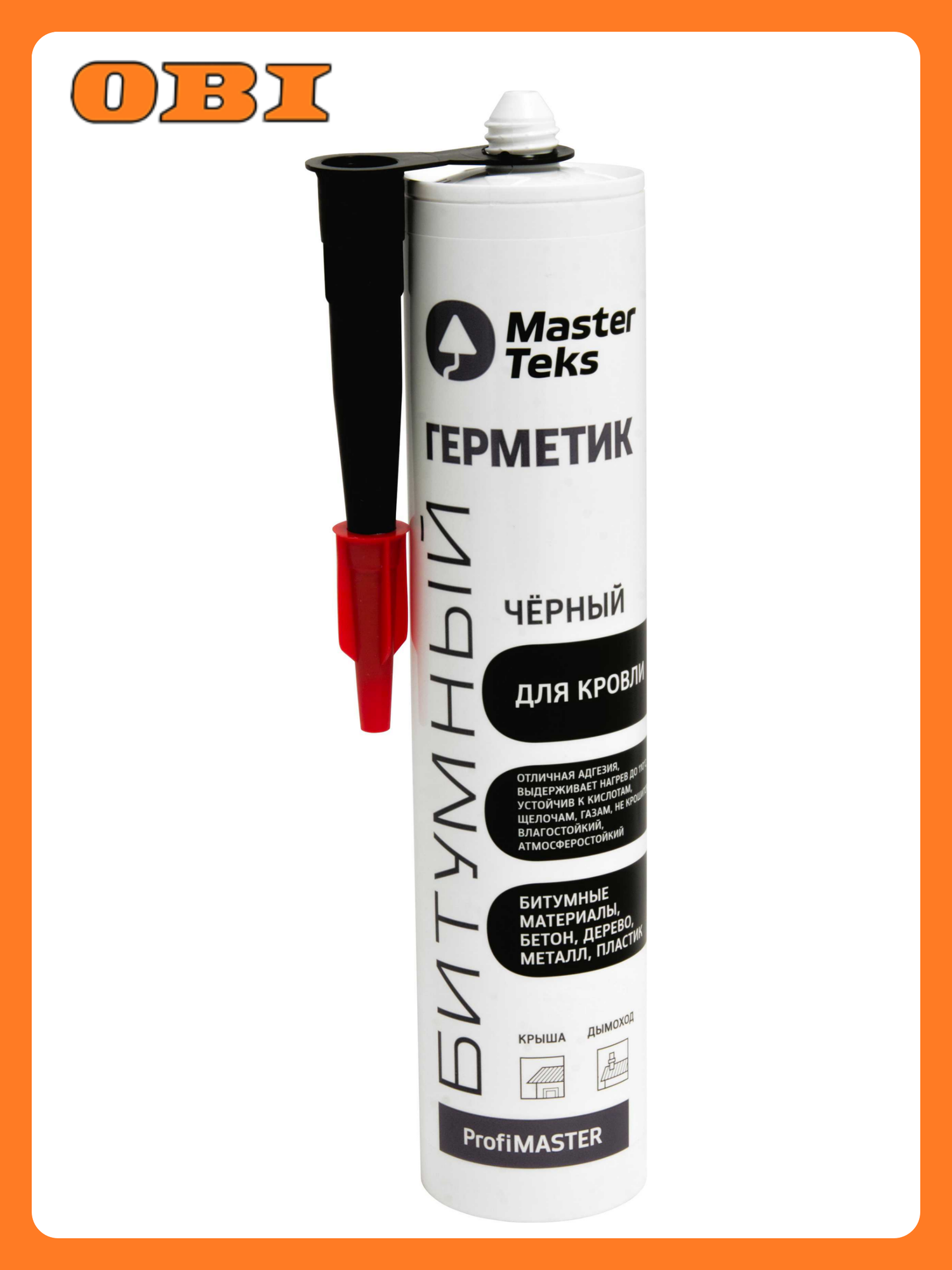 MasterTeks PM герметик битумный для кровли 260 мл черный