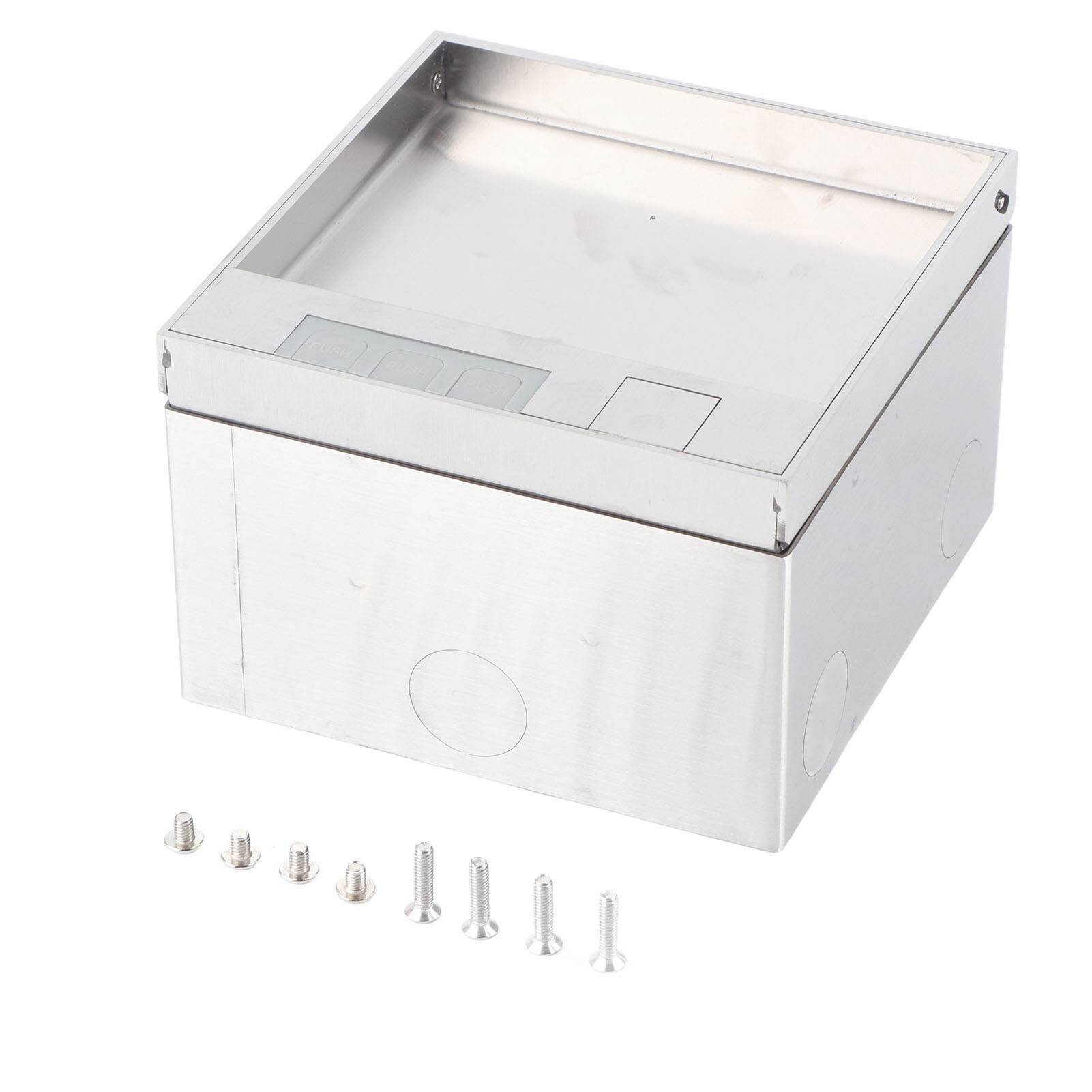 Встраиваемая в пол розетка, водонепроницаемая розетка из нержавеющей стали, комплект плоских розеток 4 кВт, 13 А с розеткой 2 х 3 штыря для мрамора, тип 45