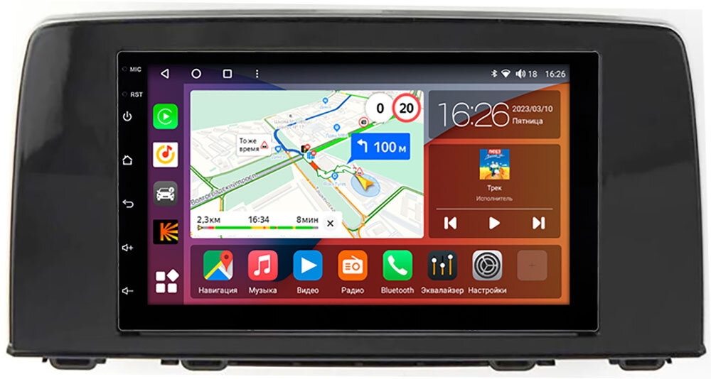 Штатная магнитола Honda CR-V 5 2016-2024, Breeze 2019-2022 Canbox EVO 5821-RP-11-766-279 Android 14 (4G-SIM, 6/128, DSP, QLed, AI, 360)