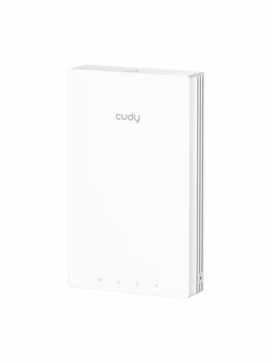 Точка доступа CUDY AP3000 Wall, AX3000, 2.4/5ГГц, 4xRJ45, белый