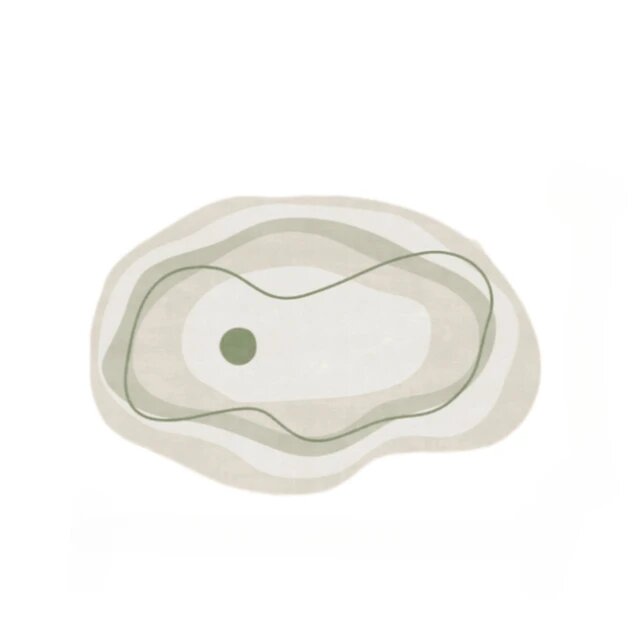 Современный моющийся ковер неправильной формы для гостиной, роскошный толстый и мягкий ковер для спальни, ковер для детской комнаты с защитой от пятен и скольжения.