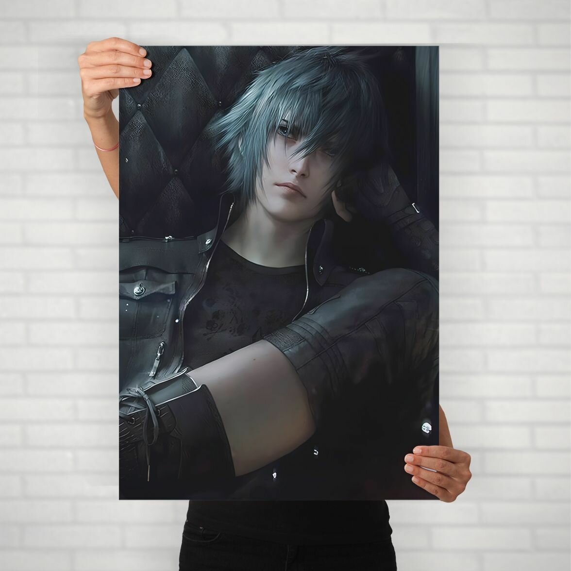 Плакат на стену для интерьера Final Fantasy XV (Ноктис Люцис Кэлум) / Постер по игре формата А1 (60х84 см)